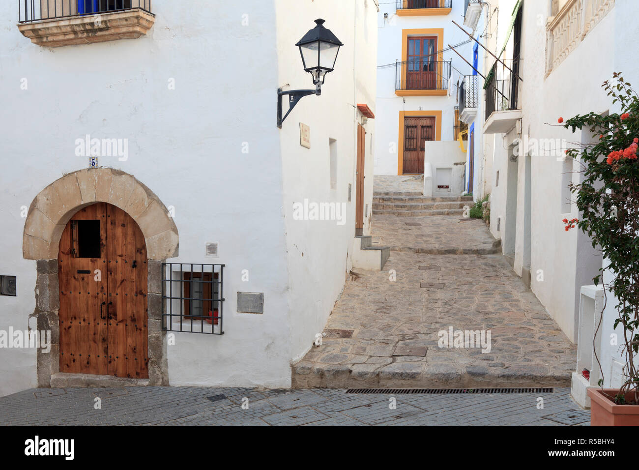 Spain, Balearic Islands, Ibiza, Ibiza old town (UNESCO site), Dalt Vila ...