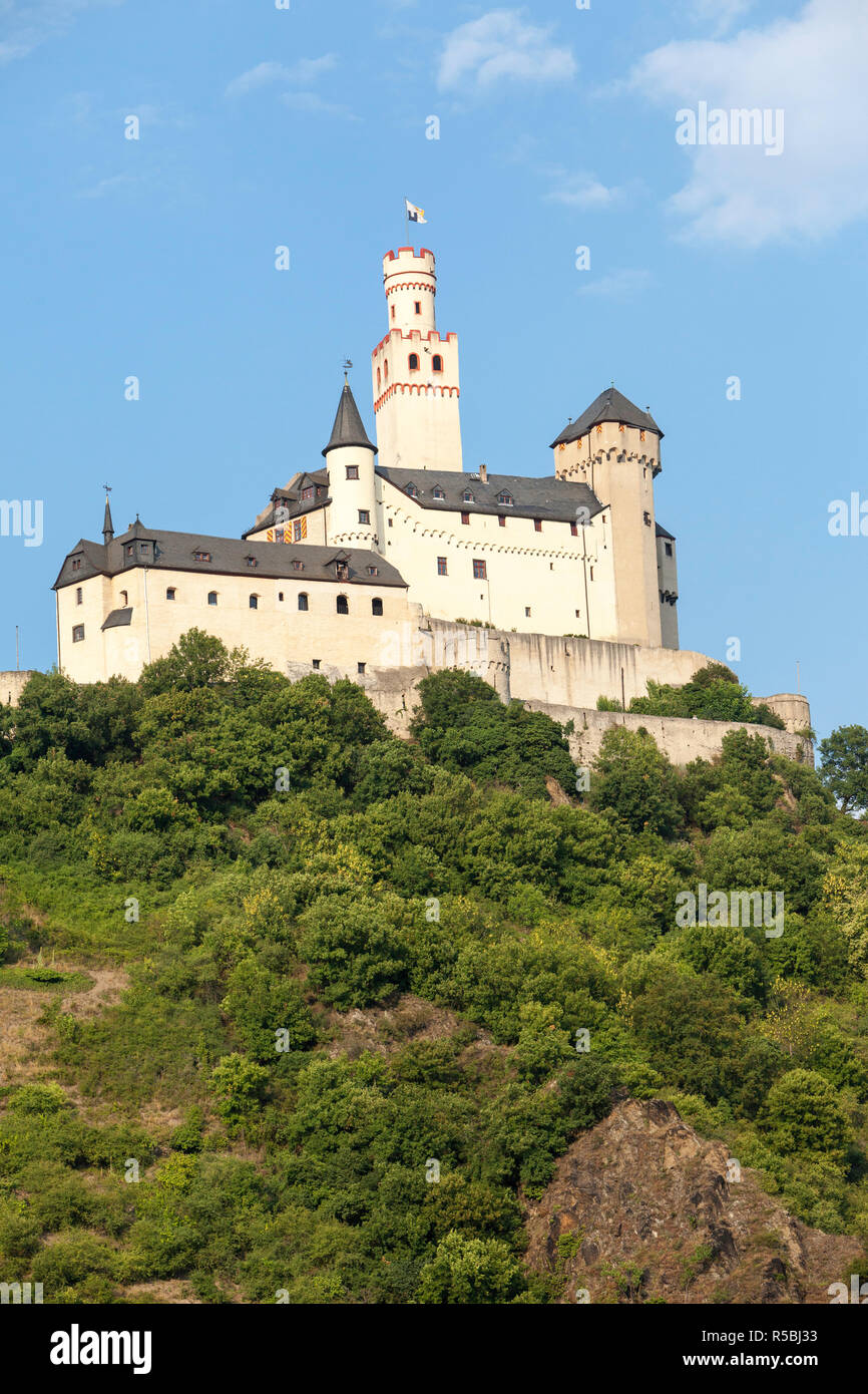 Braubach, Rhine River Valley, Germany. Marksburg Castle, 12th-15th ...
