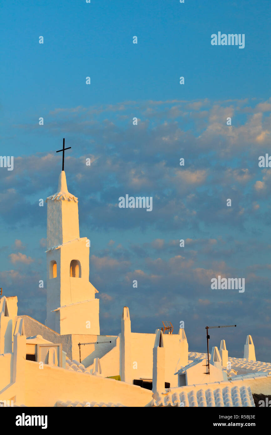 Spain, Balearic Islands, Menorca, Fishing Village of Binibequer Vell ...