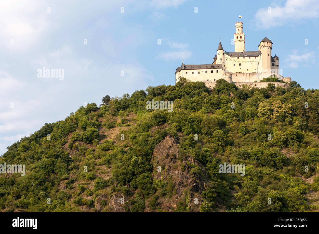 Braubach, Rhine River Valley, Germany. Marksburg Castle, 12th-15th ...