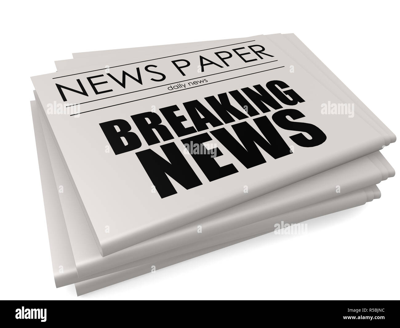 Breaking news headline Stock Photo - Alamy