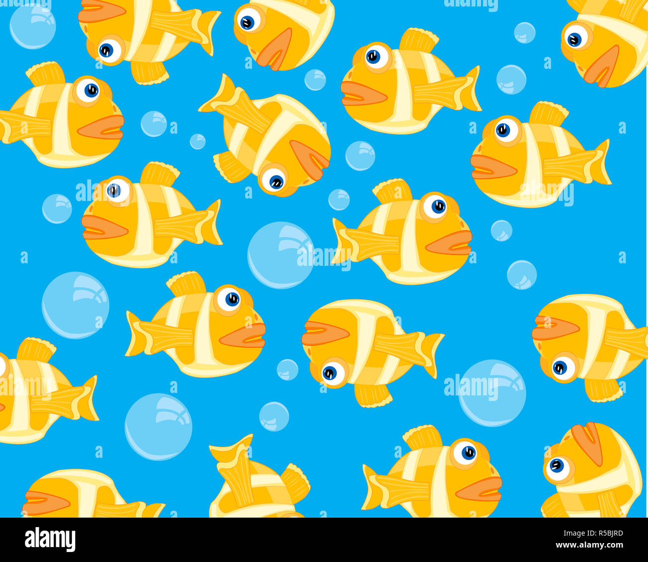 Fish and bubble in water Stock Photo - Alamy