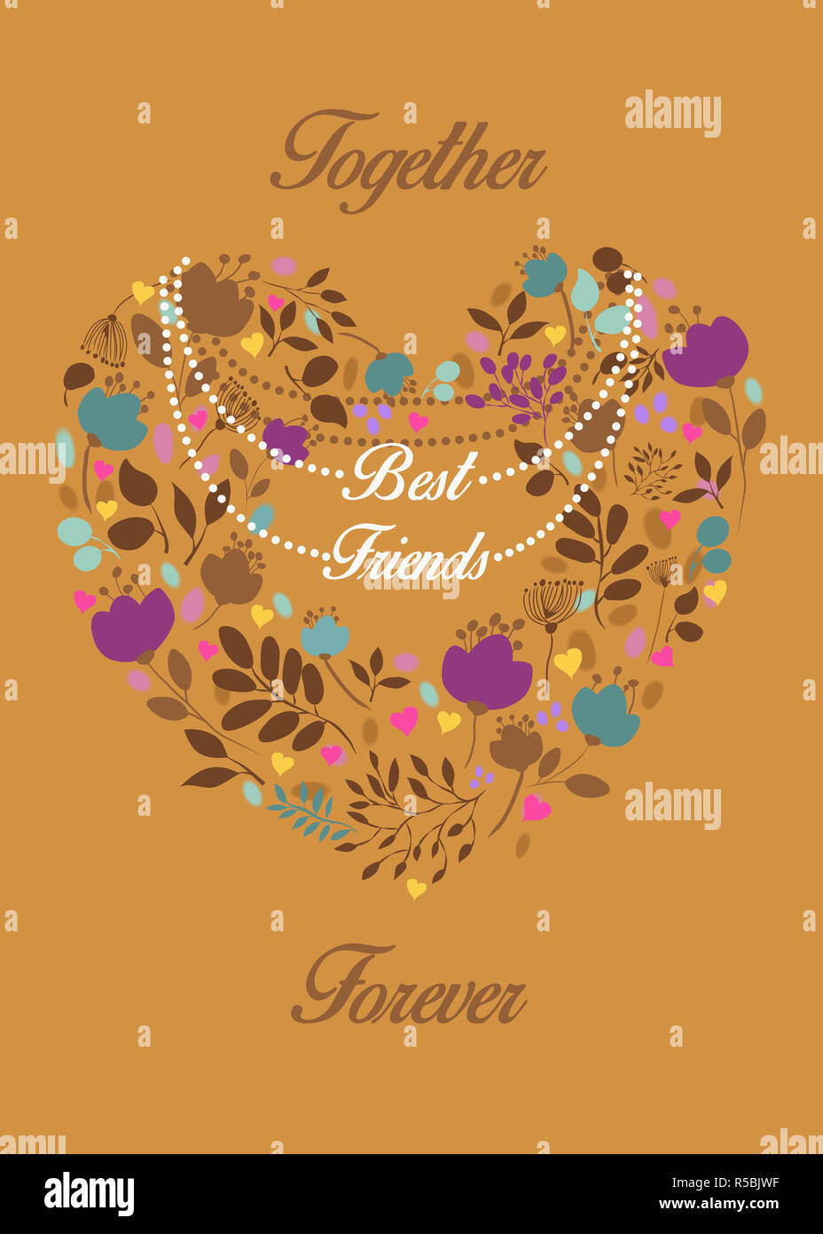 Best and friends necklace hi-res stock photography and images - Alamy