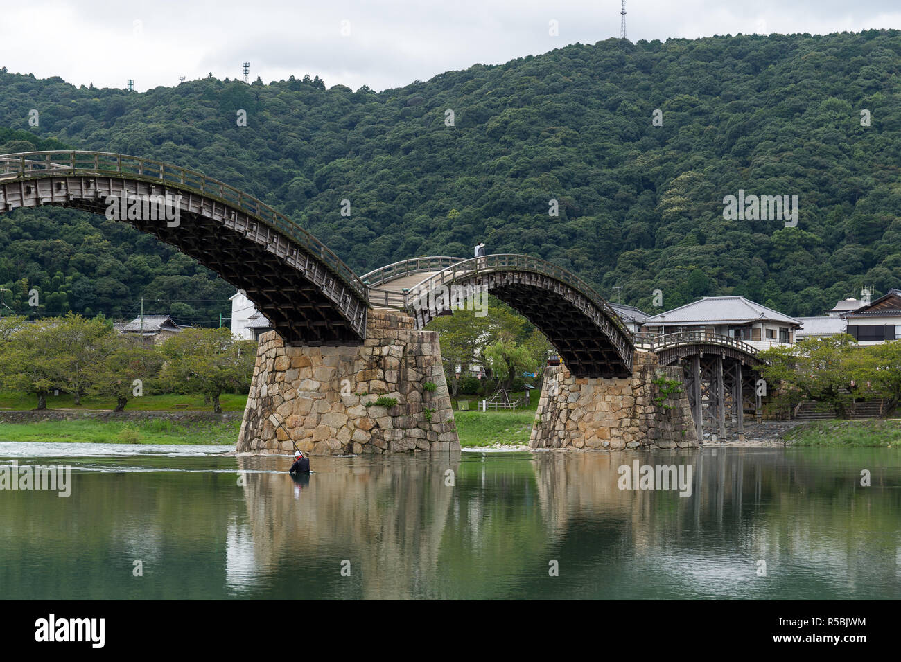 Japanese old Kintai Bridge Stock Photo - Alamy