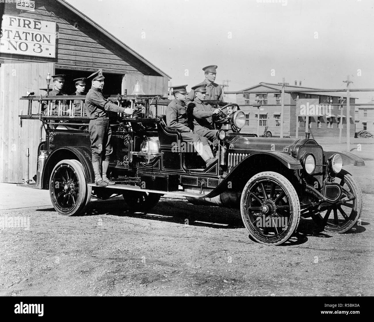 Fire fighting apparatus, Camp Sherman, Ohio ca. 1918 Stock Photo - Alamy