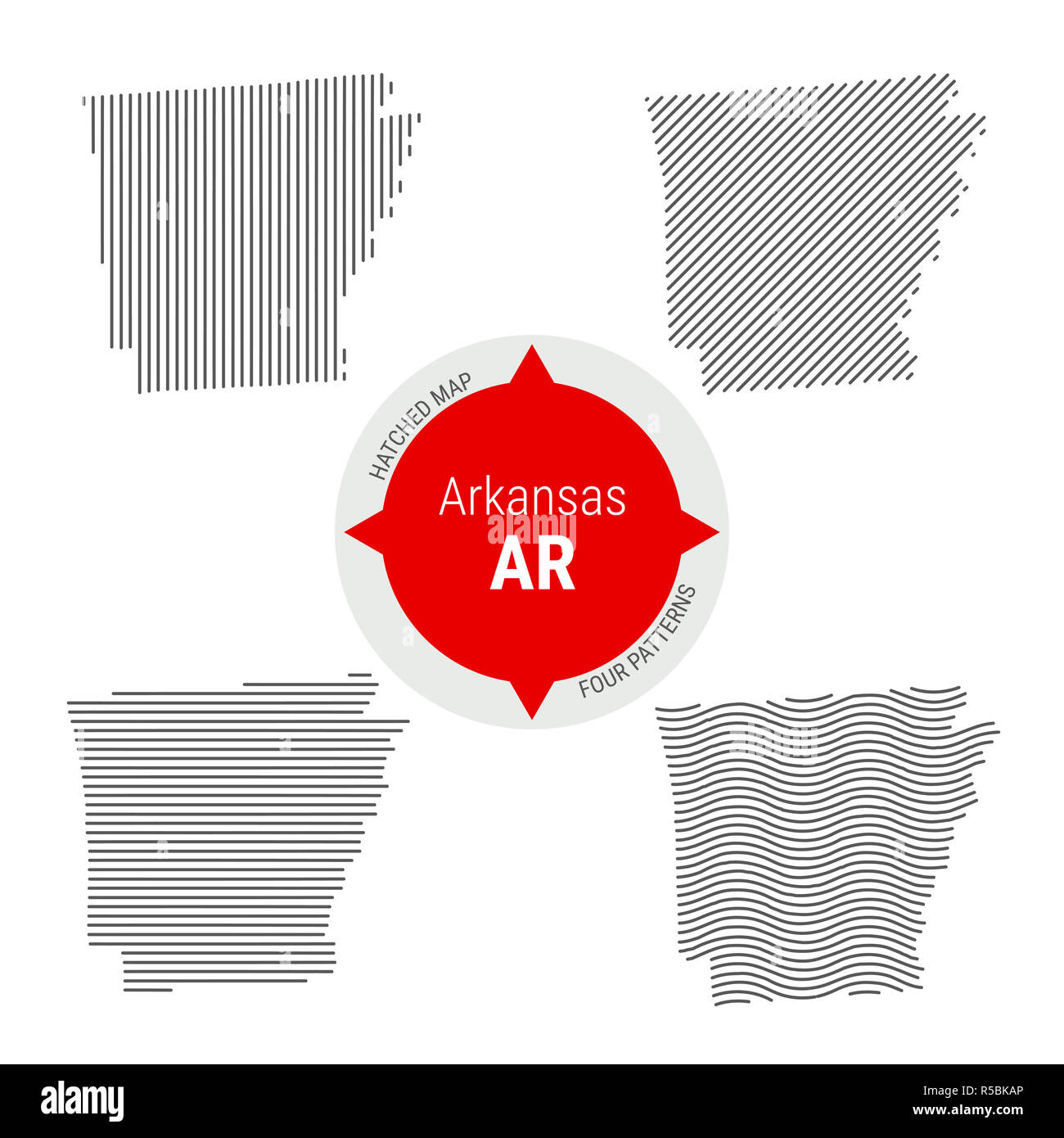 Arkansas on us map hi-res stock photography and images - Alamy