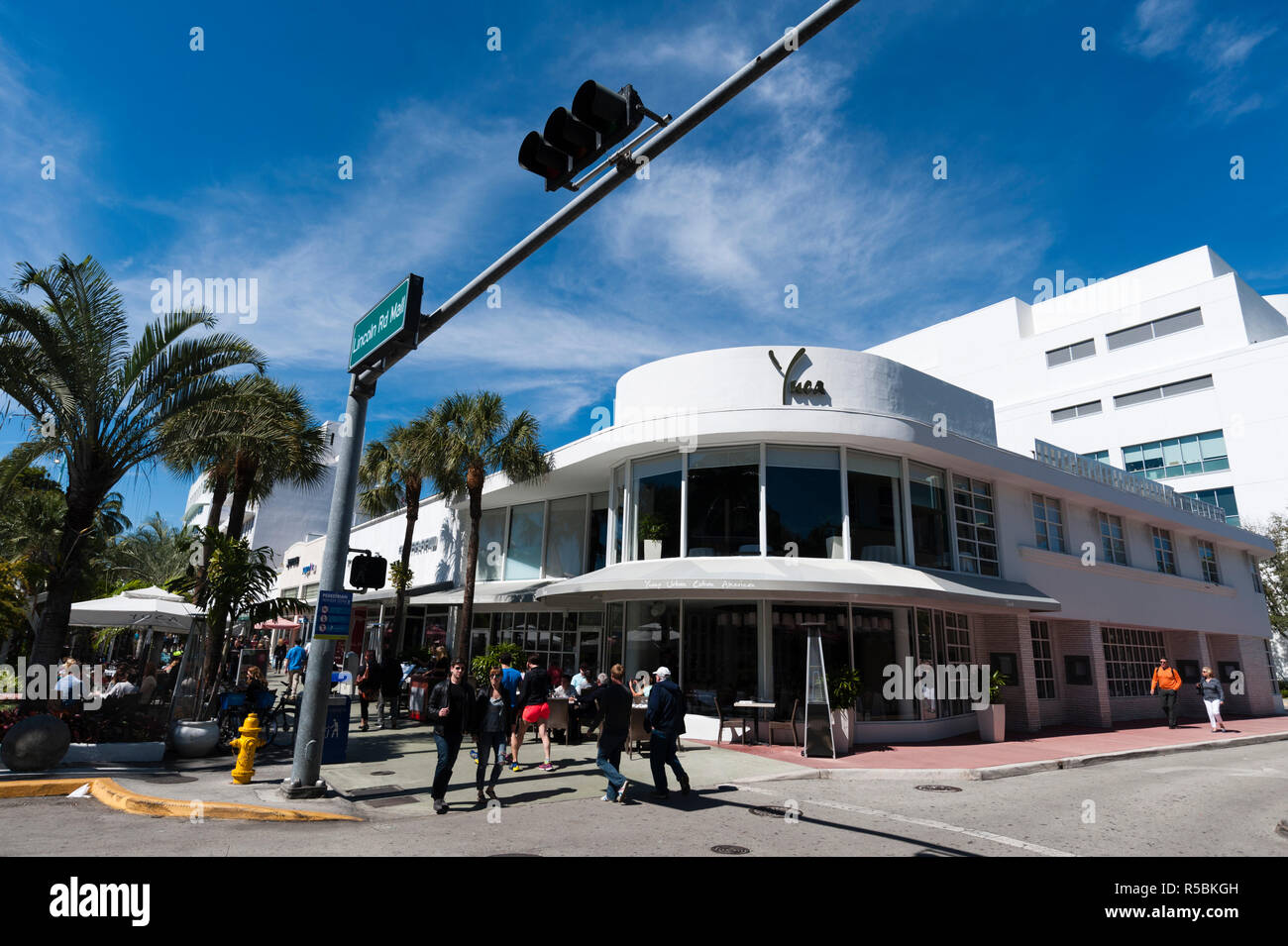Lincoln road mall, South Beach, Miami Beach, Florida, USA Stock Photo ...