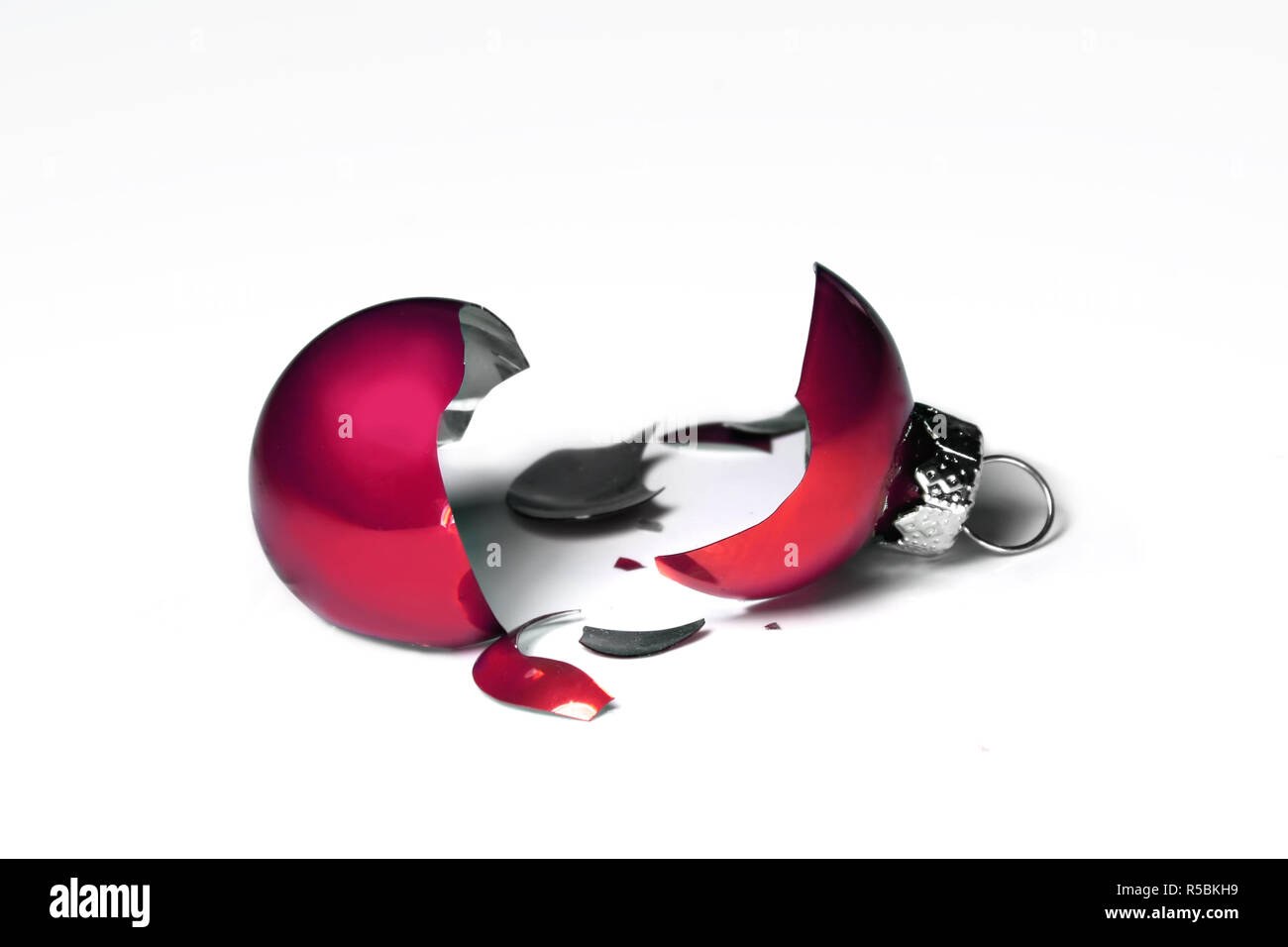 broken Christmas ornament Stock Photo - Alamy