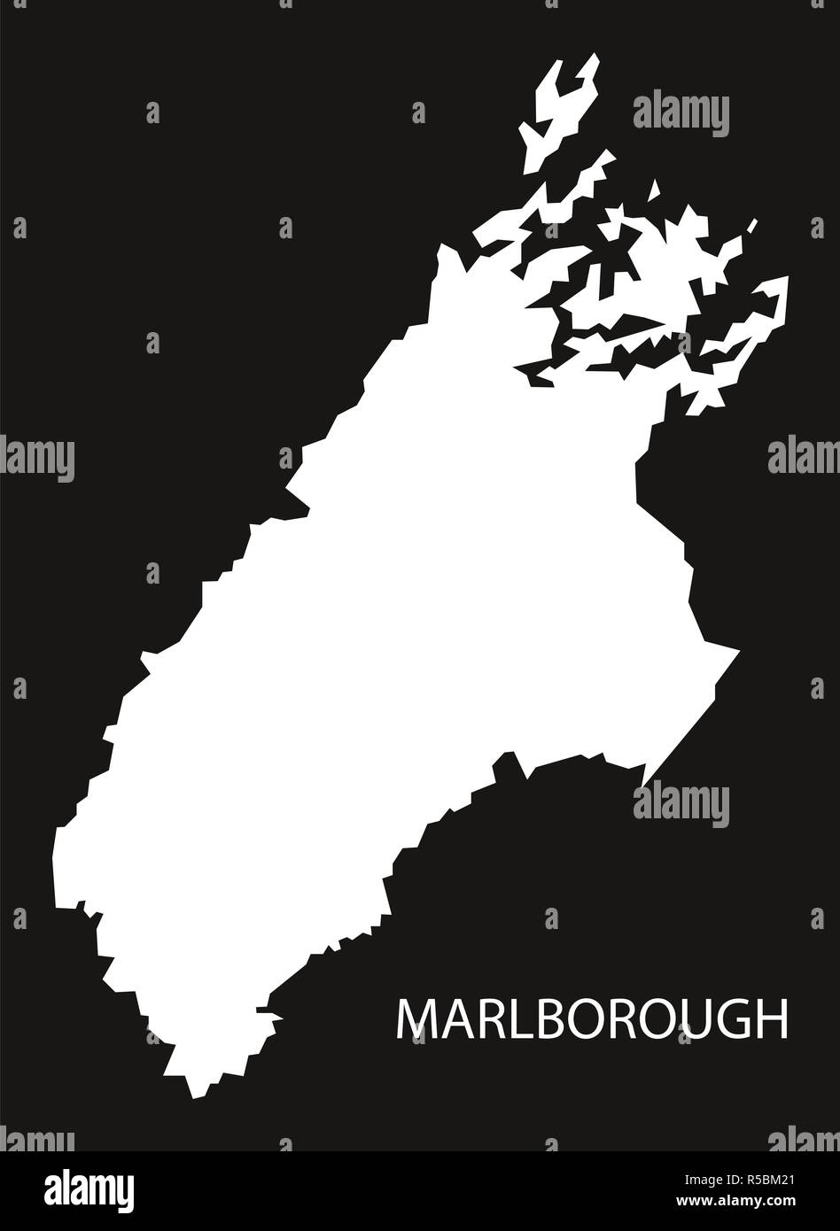 Marlborough new zealand map hi-res stock photography and images - Alamy