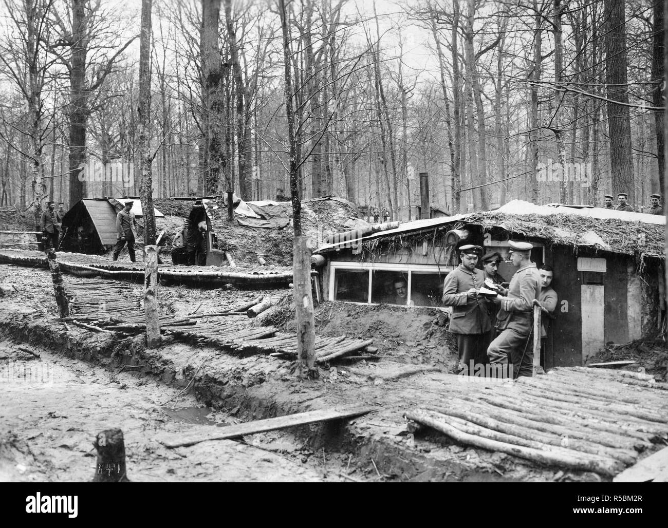 A German camp in the woods between Bailly and Ribecourt. This picture ...