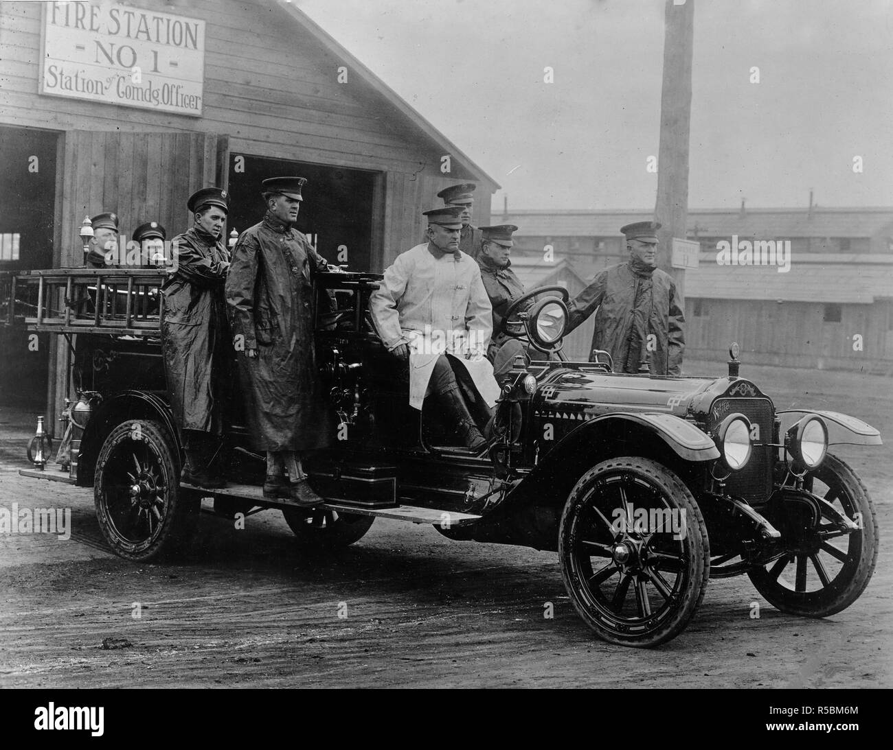 Fire fighting apparatus, Camp Sherman, Ohio ca. 1918 Stock Photo - Alamy