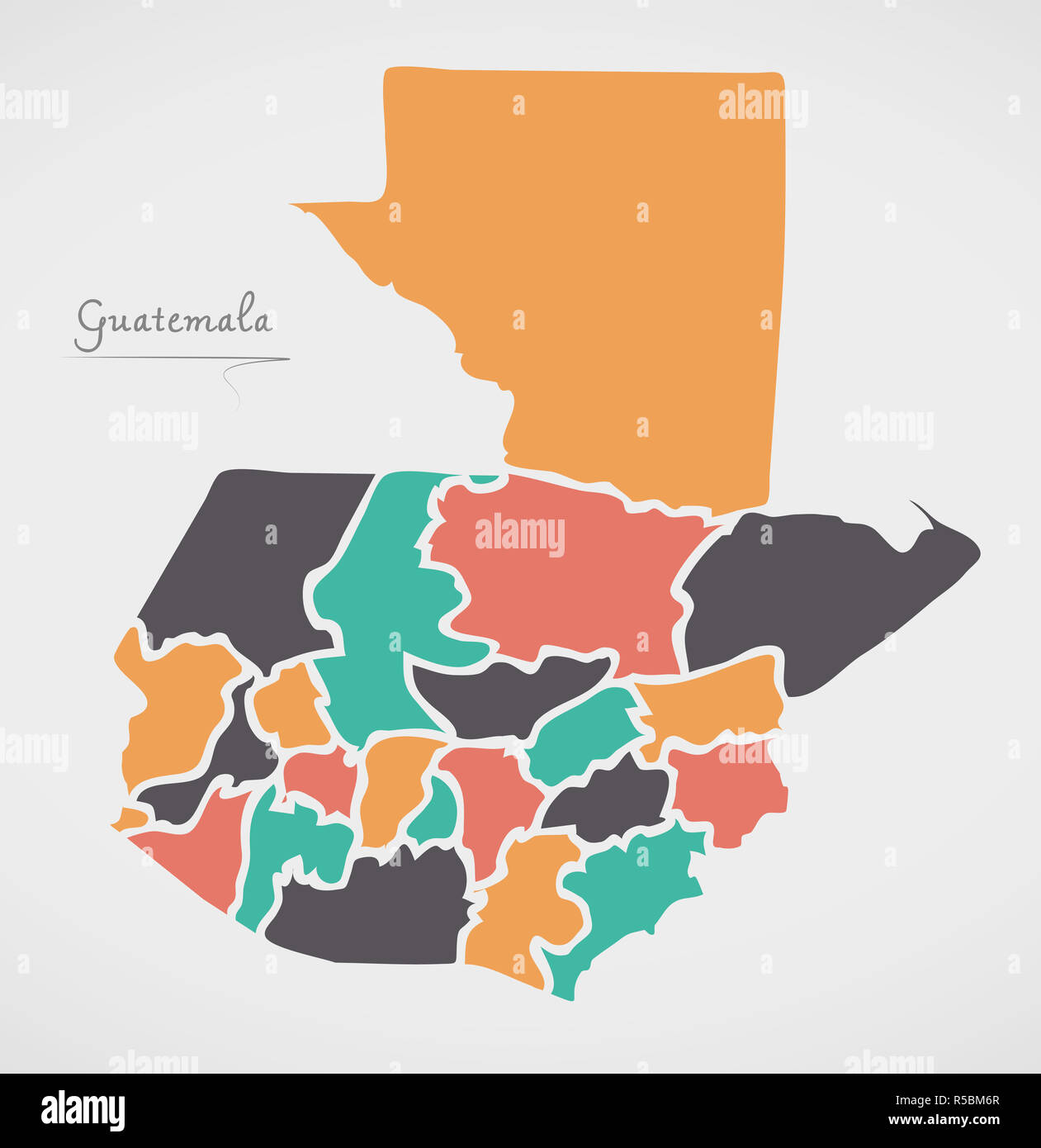 Guatemala map hi-res stock photography and images - Alamy