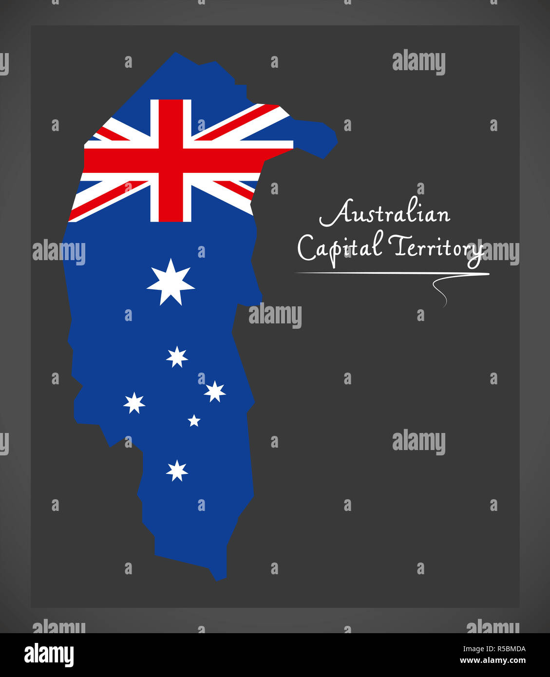 Map of australian capital territory hi-res stock photography and images ...