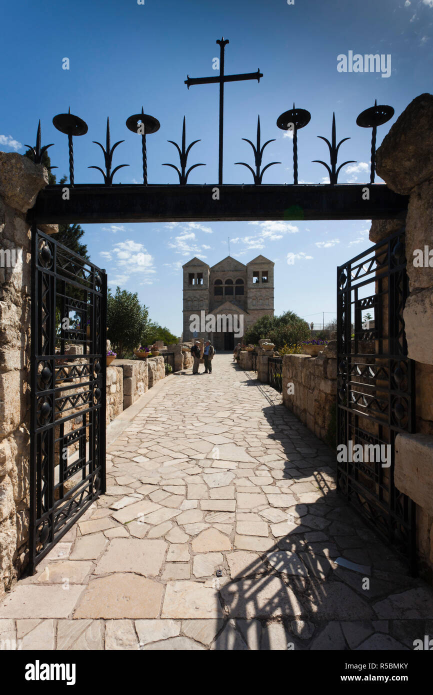 Israel, The Galilee, Mount Tabor, site of the biblical transfiguration ...