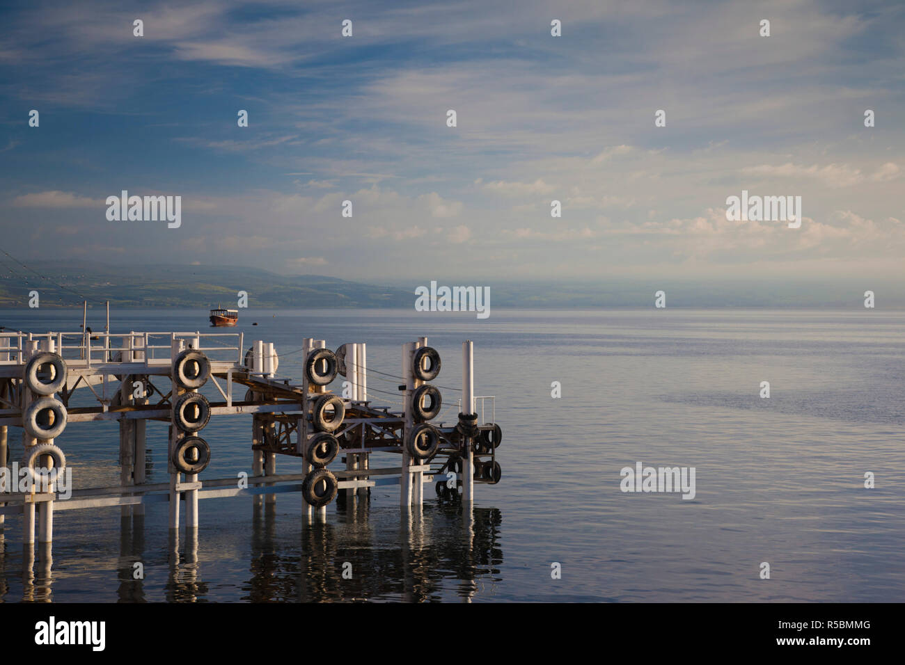 Israel, The Galilee, Tiberias, Sea of Galilee-Lake Tiberias waterfront ...