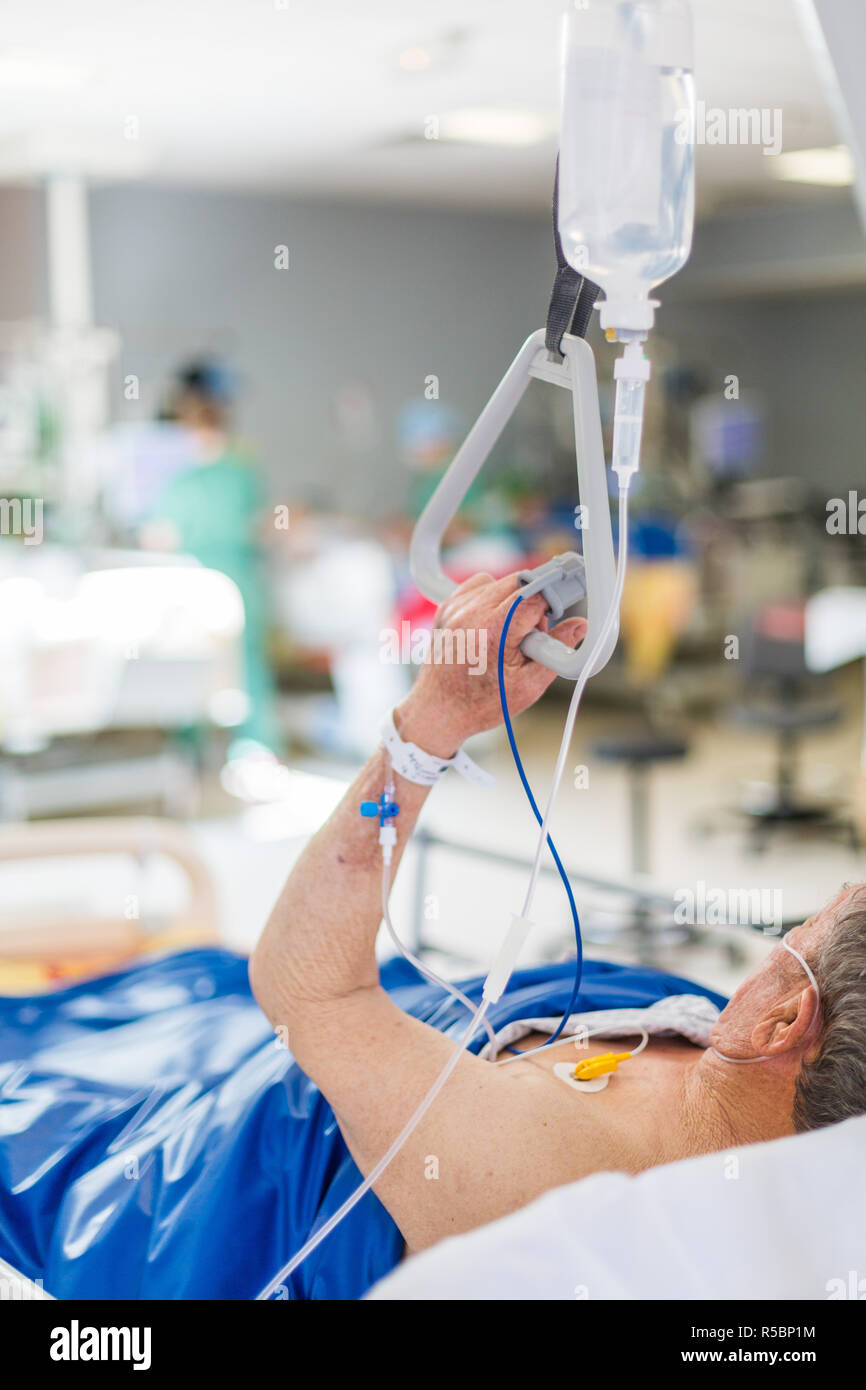 Patient in a hospital Stock Photo - Alamy