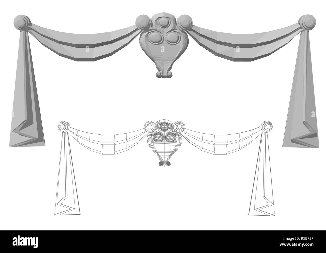 Concrete decoration Cut Out Stock Images & Pictures - Alamy