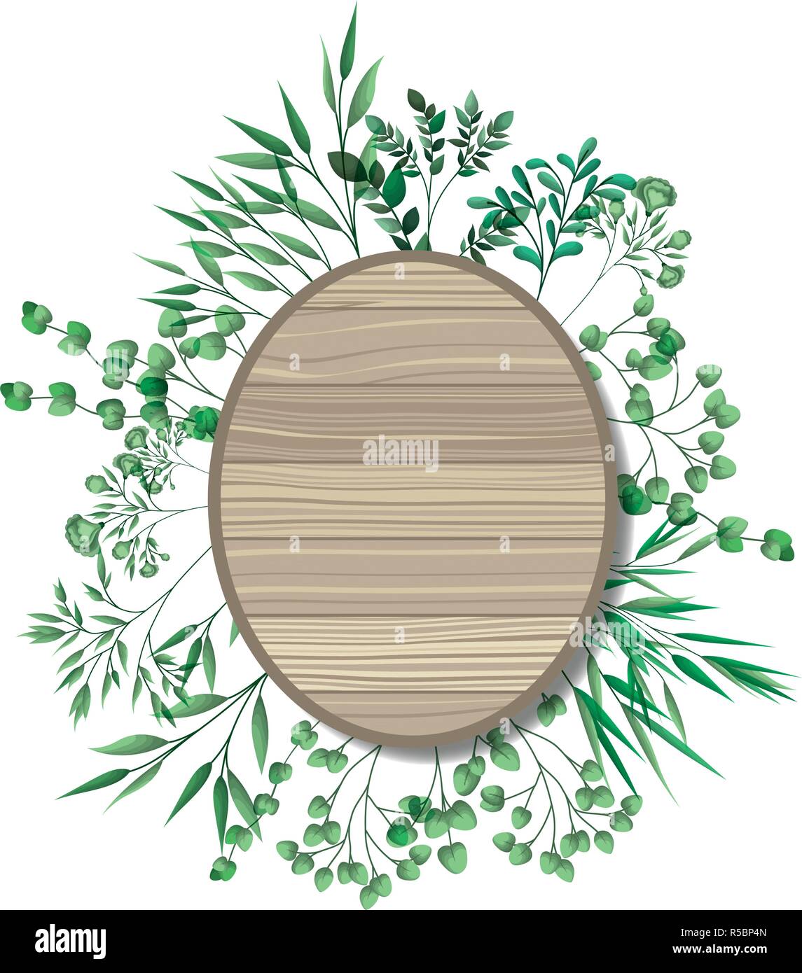 Modern brown oval table Stock Vector Images - Alamy