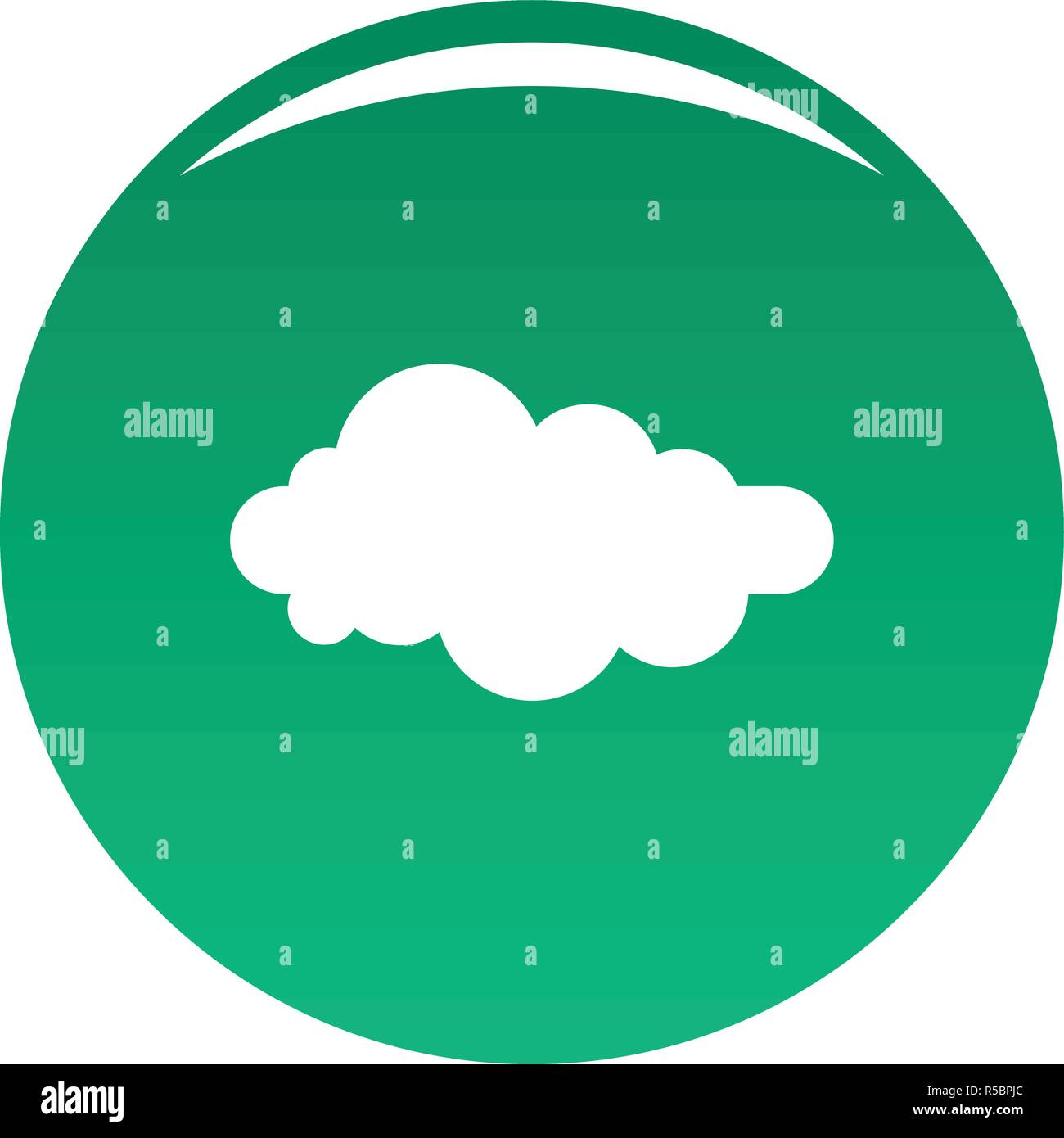 Formed cloud icon. Simple illustration of formed cloud vector icon for ...
