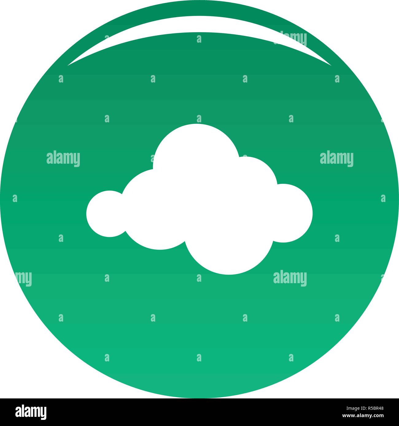Moving cloud icon. Simple illustration of moving cloud vector icon for ...