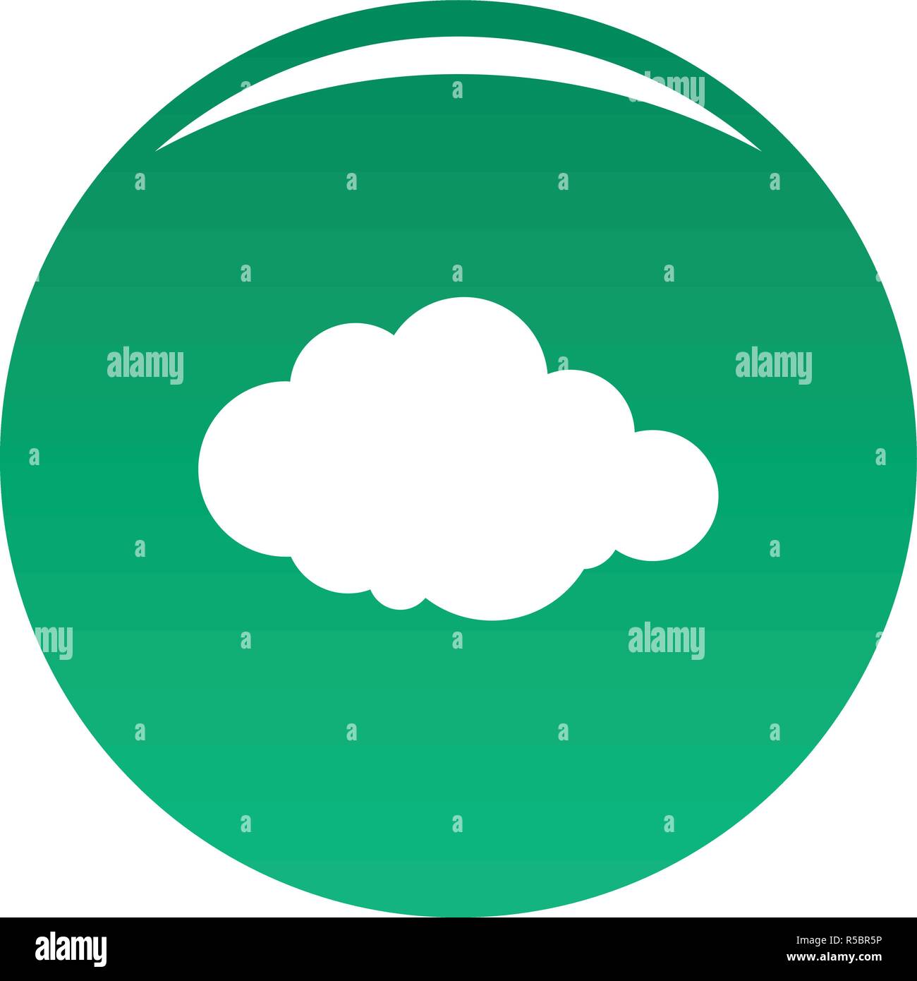 Rare cloud icon. Simple illustration of rare cloud vector icon for any ...