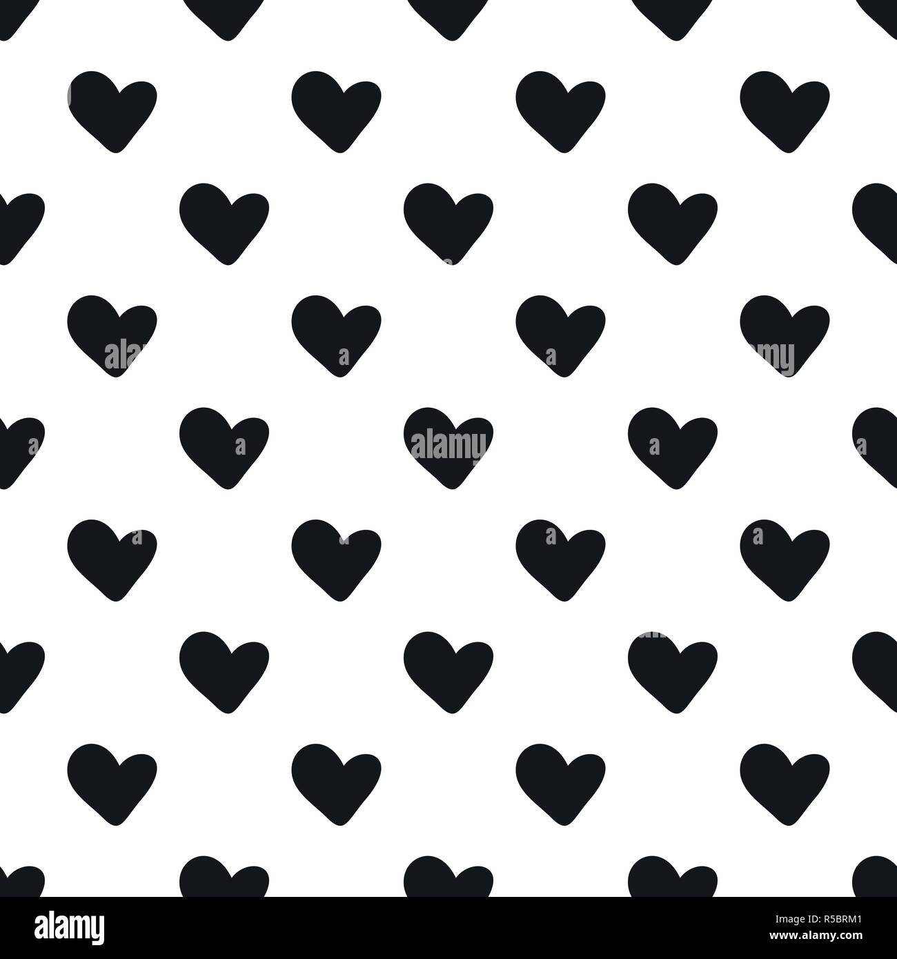 True heart pattern seamless vector repeat geometric for any web design ...