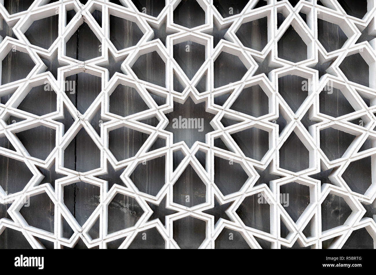 Closeup of arabesque ornaments, Ancient muslim decor with traditional ...