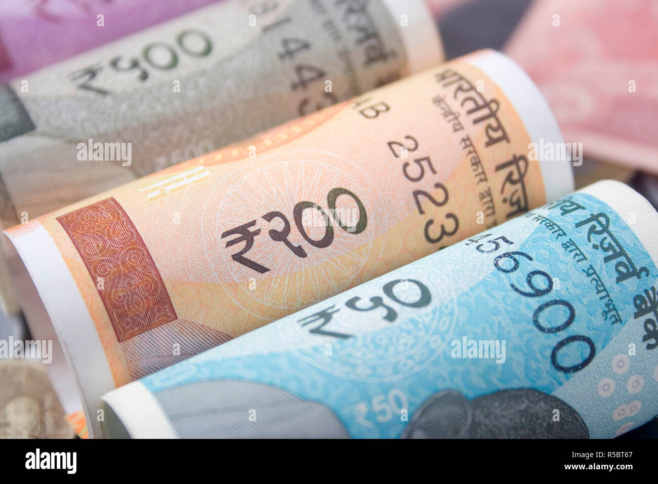 50 rupees banknote mahatma hi-res stock photography and images - Alamy