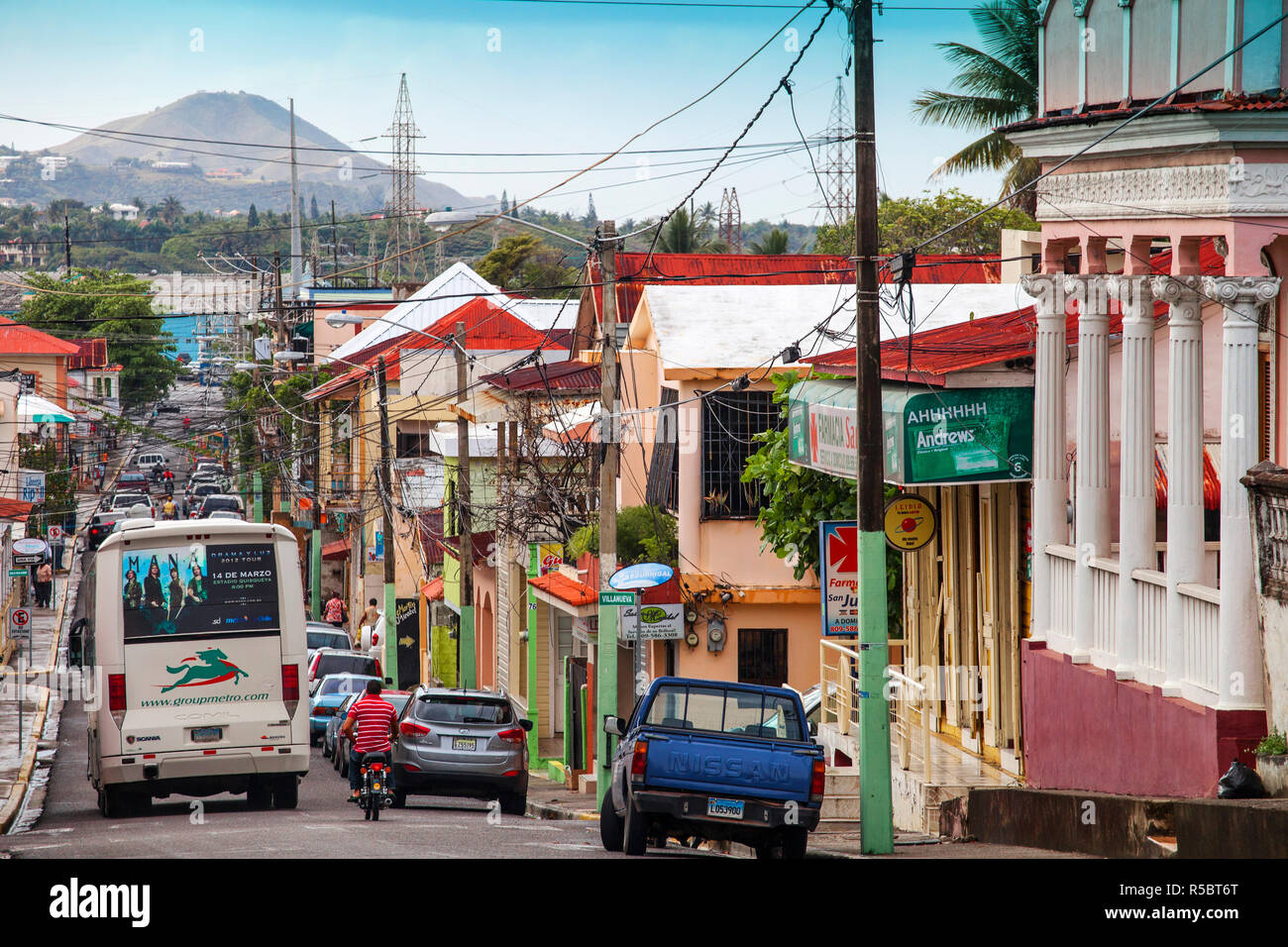 Dominican Republic, Puerto Plata, Street scene Stock Photo - Alamy