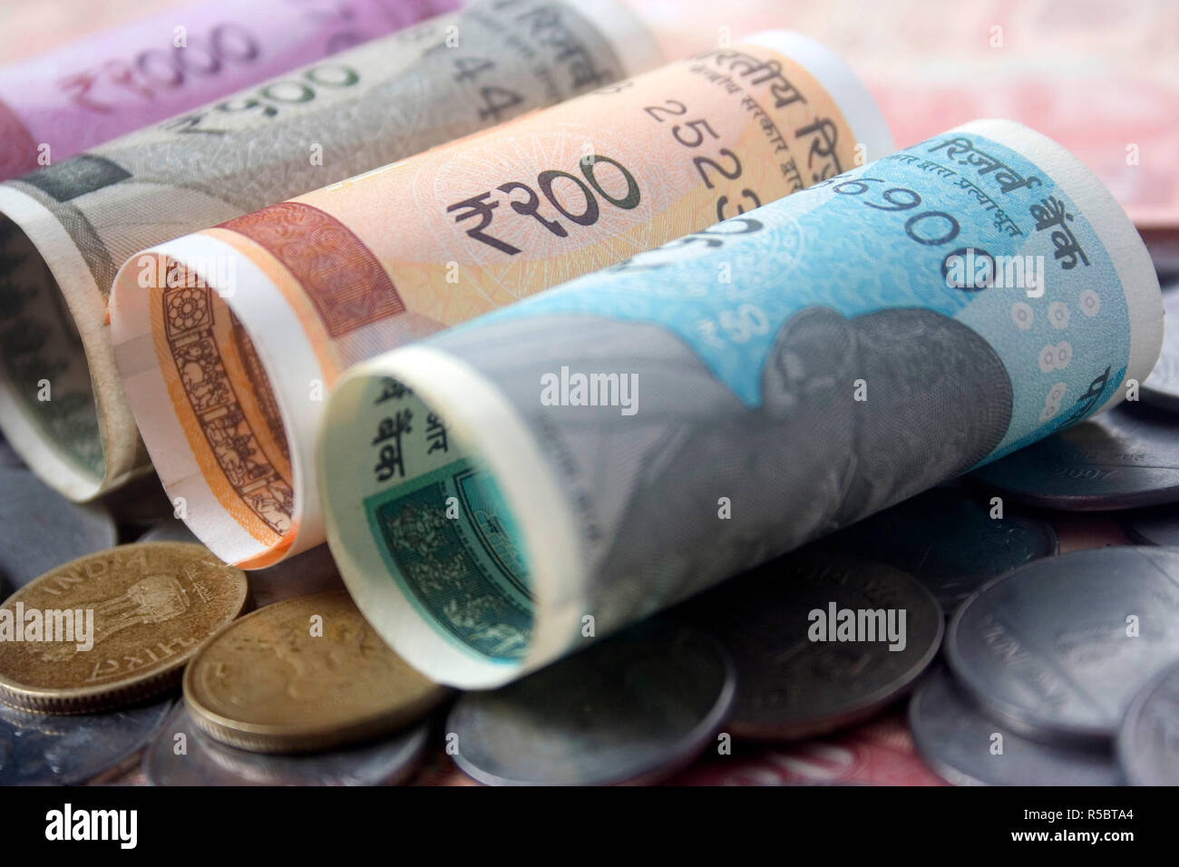 Indian currency series hi-res stock photography and images - Alamy