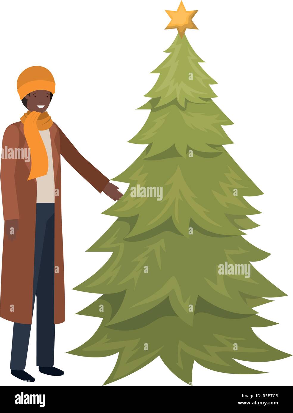 Man hanging tree branch Stock Vector Images - Alamy