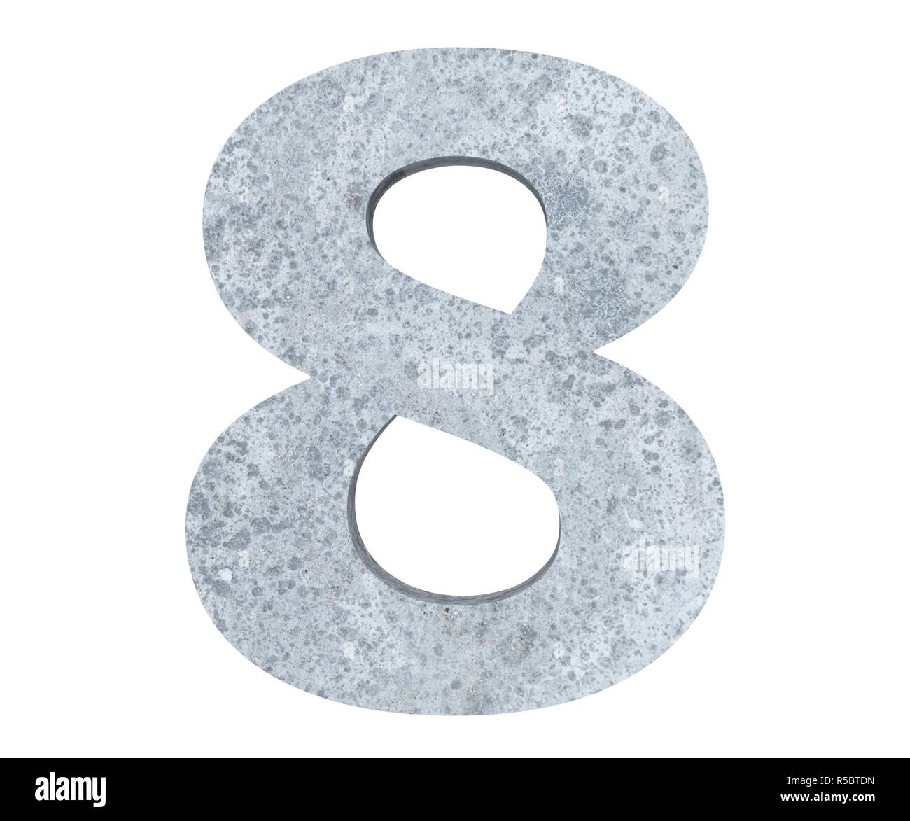 3D rendering concrete number 8 eight. 3D render Illustration Stock ...