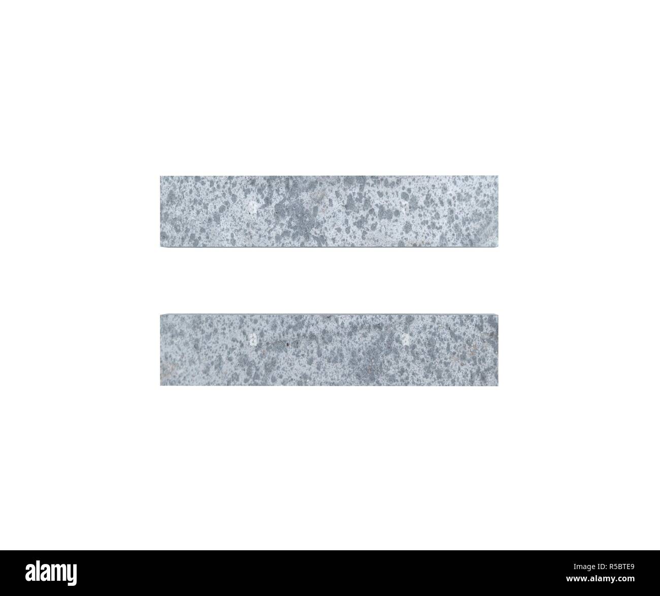 3D rendering concrete symbol - equal. 3D render Illustration Stock ...