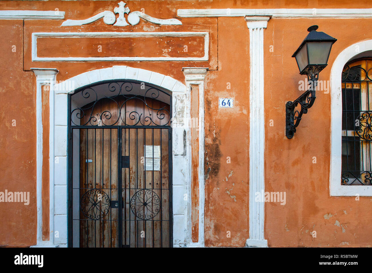 Dominican Republic, Santa Domingo, Colourful Colonial houses in the ...