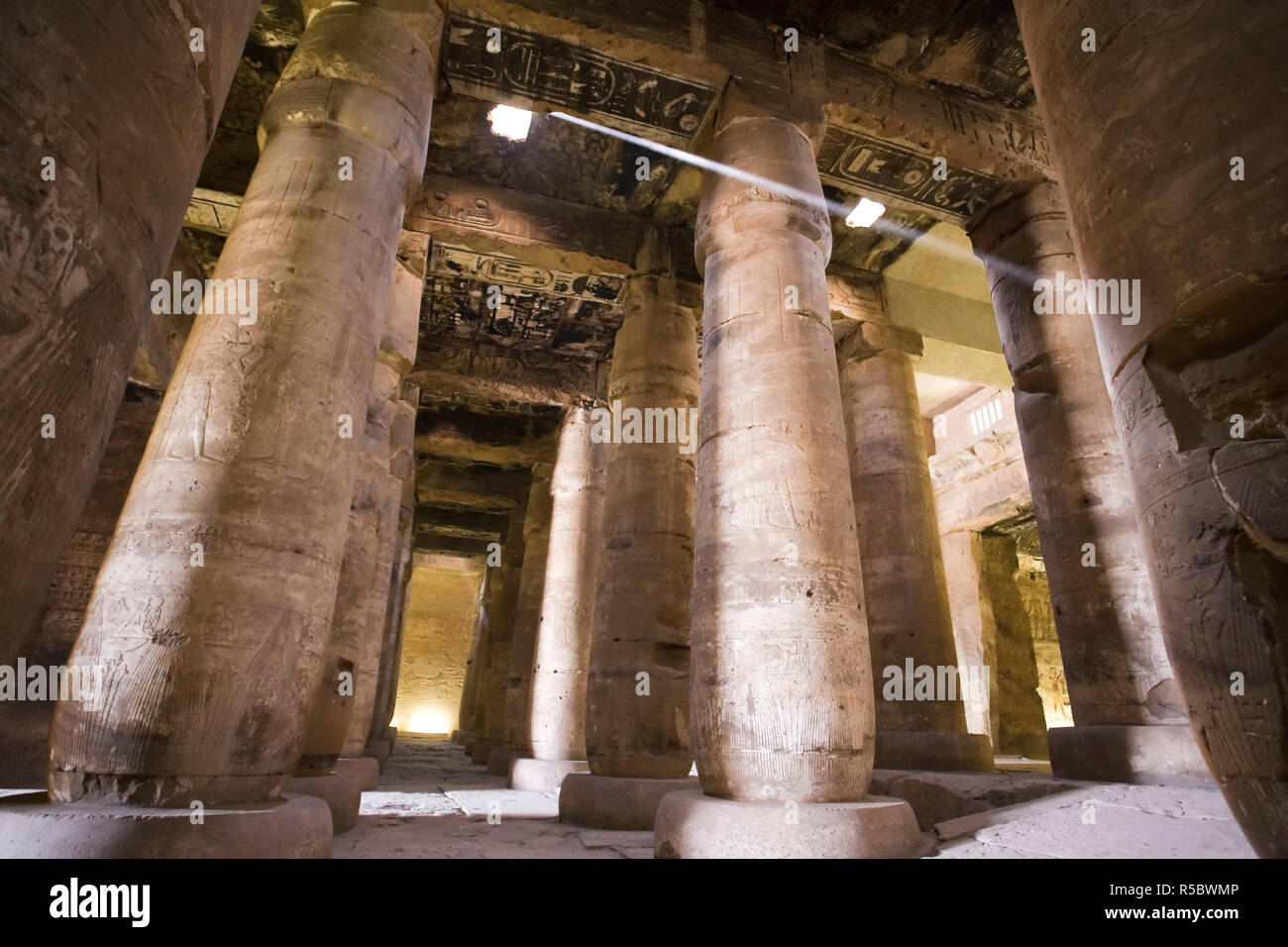 Egypt, Abydos, Temple of Seti I Stock Photo - Alamy