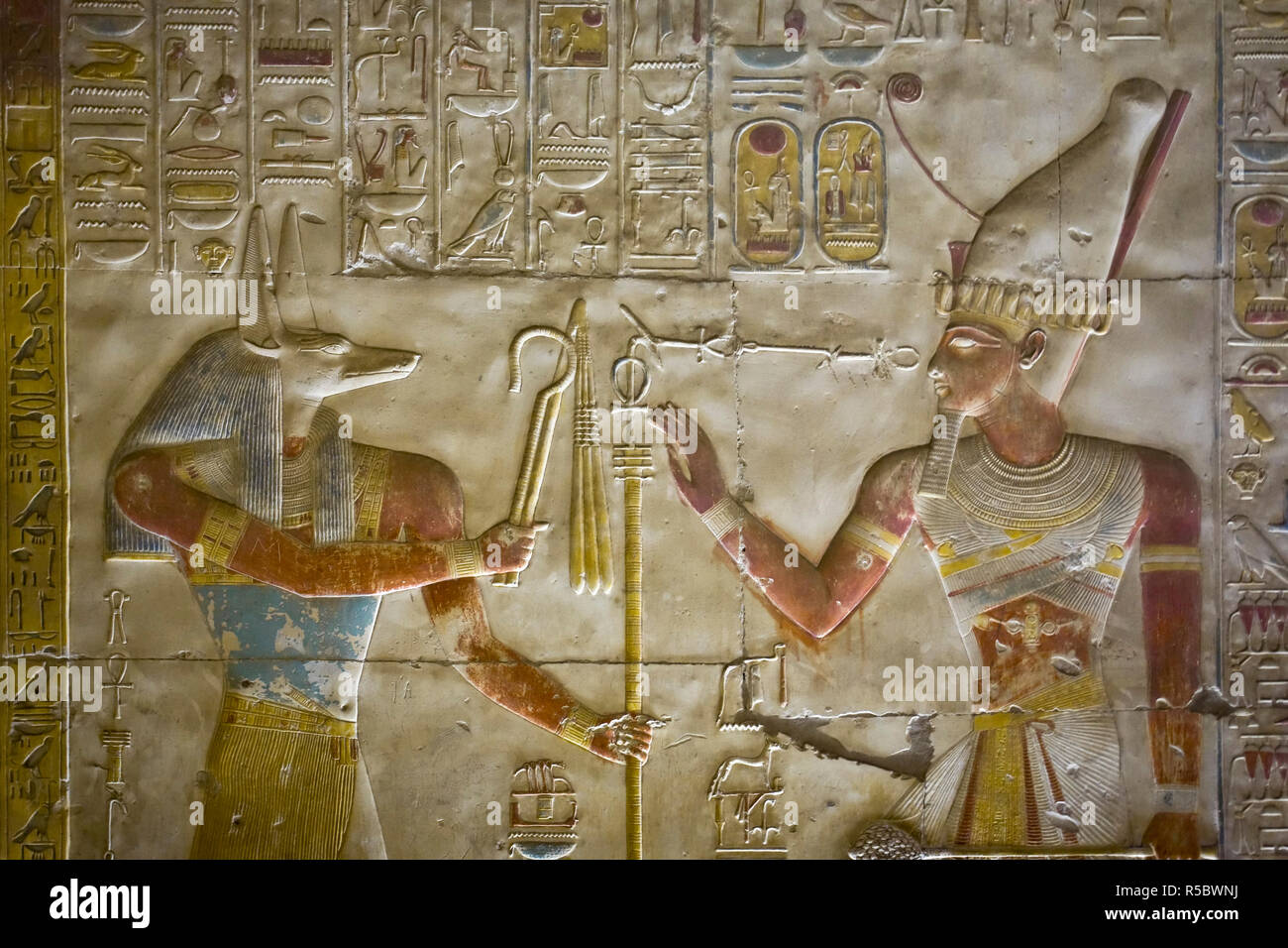 Egypt, Abydos, Temple of Seti I Stock Photo - Alamy