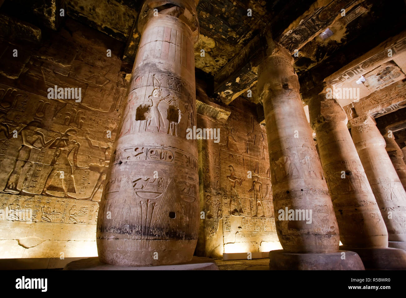 Egypt, Abydos, Temple of Seti I Stock Photo - Alamy