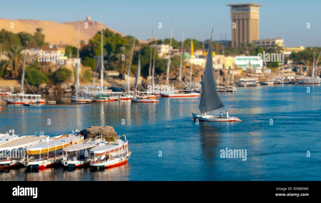 Egypt, Upper Egypt, Aswan, River Nile Stock Photo - Alamy