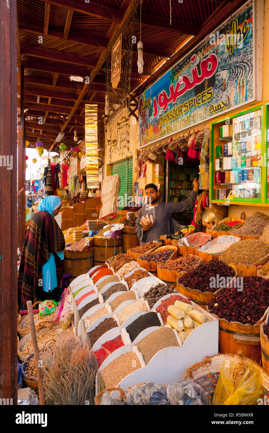 Egypt, Upper Egypt, Aswan, Old Town Souk Stock Photo - Alamy