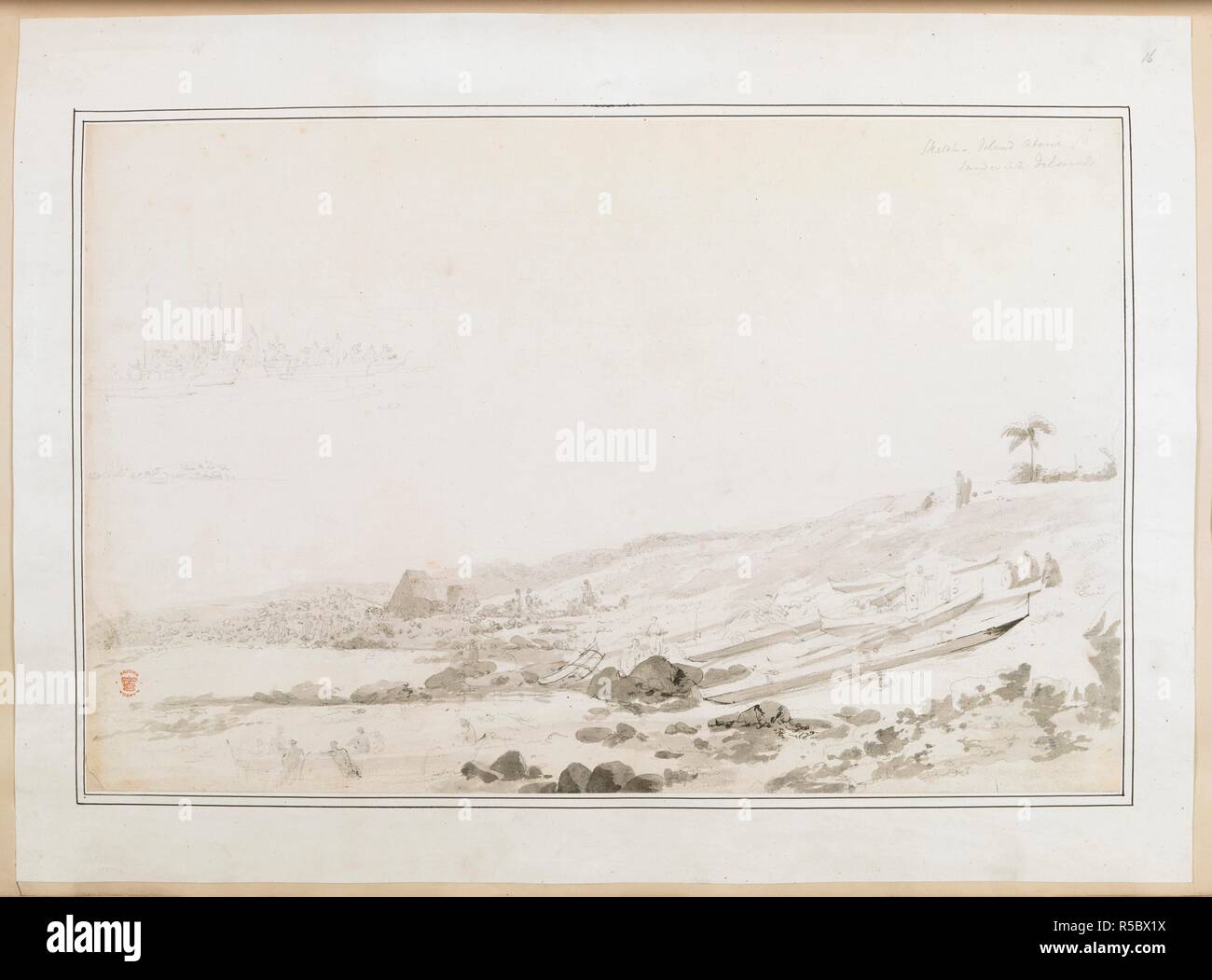 Hawaii islands drawings hi-res stock photography and images - Alamy