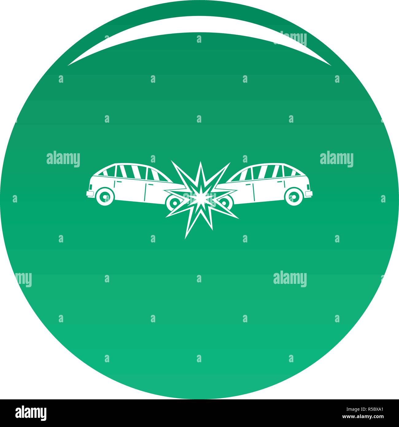 Head collision icon. Simple illustration of head collision vector icon ...