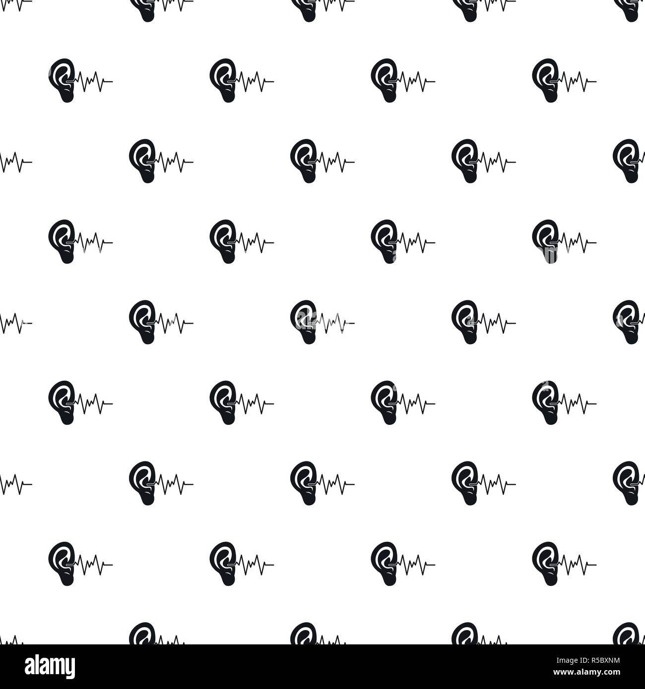 Ear pattern seamless vector repeat geometric for any web design Stock ...