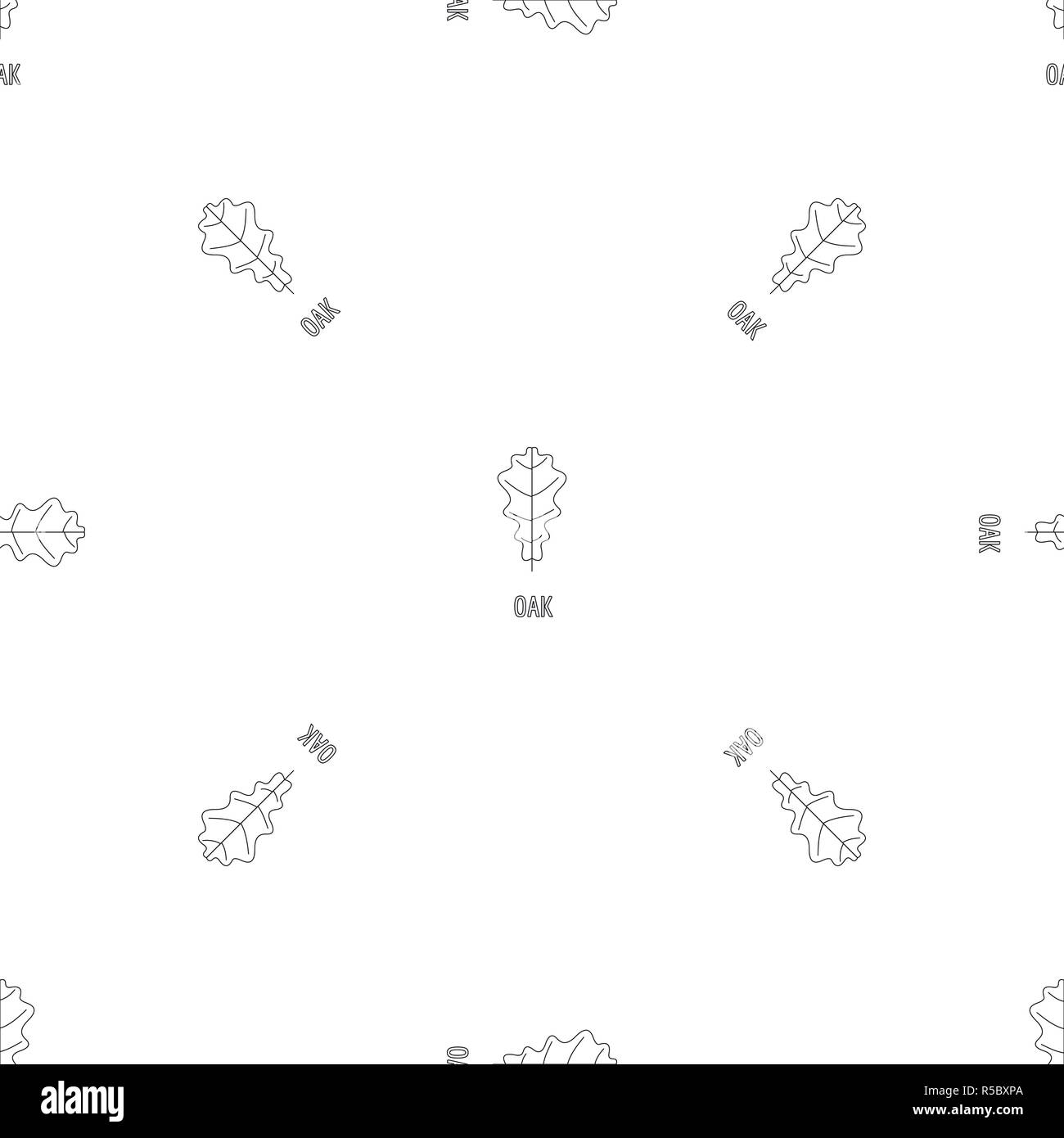 Oak leaf pattern seamless vector repeat geometric for any web design ...