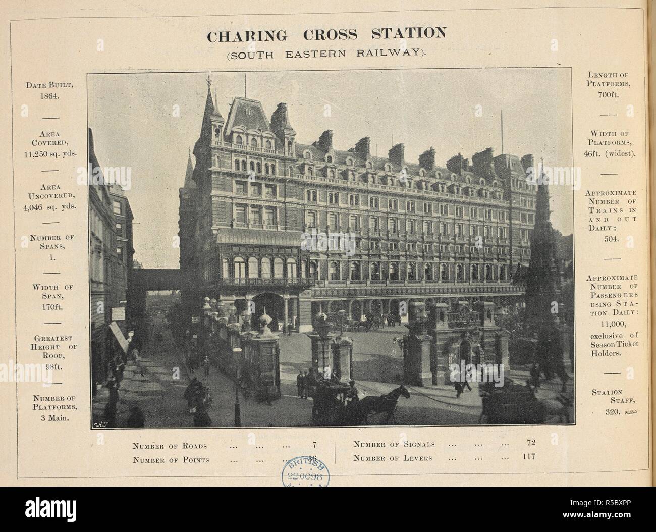 Charing cross station. (South eastern railway.). The Railway Herald ...