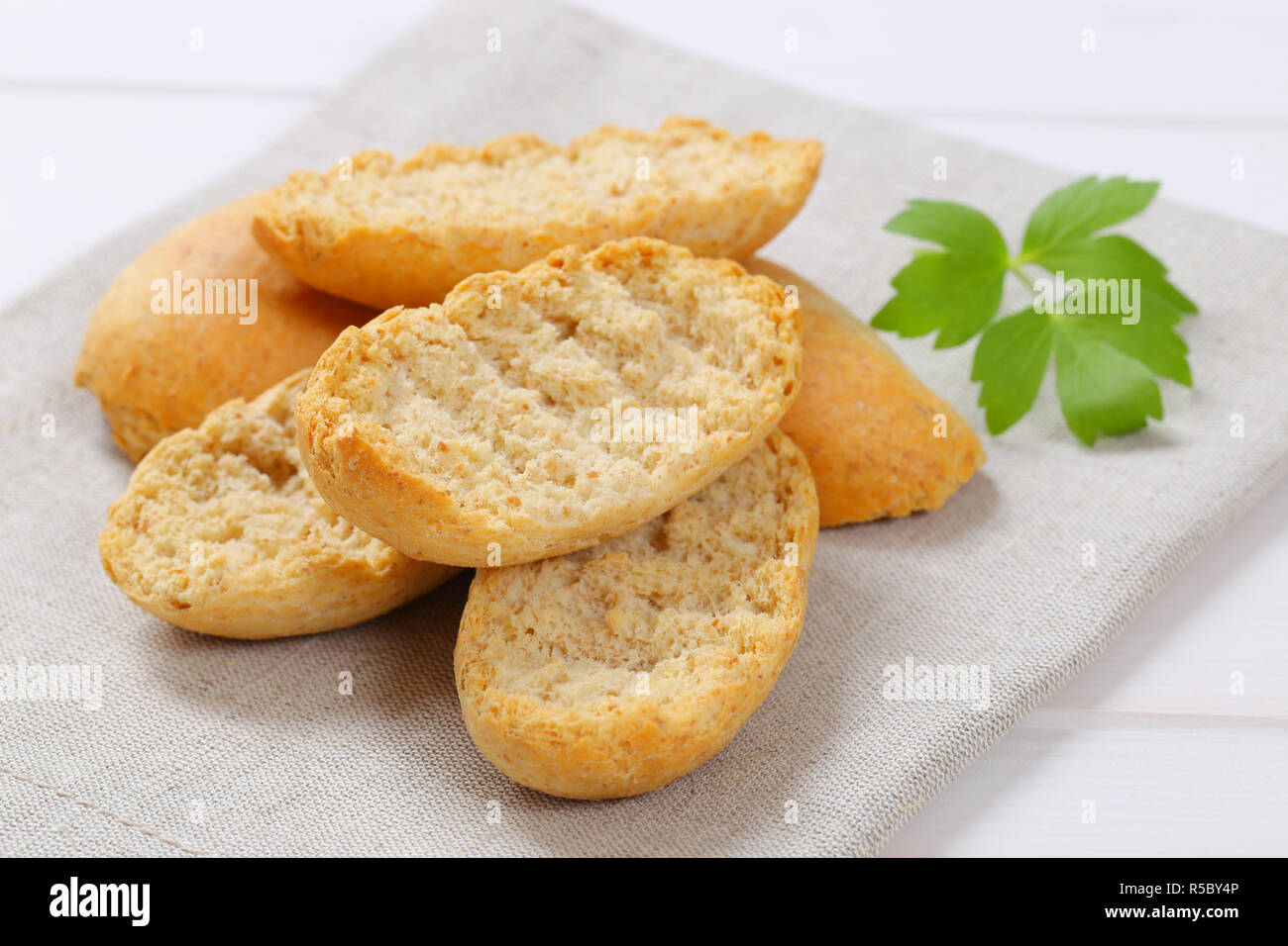 pile of crispy rusks Stock Photo - Alamy