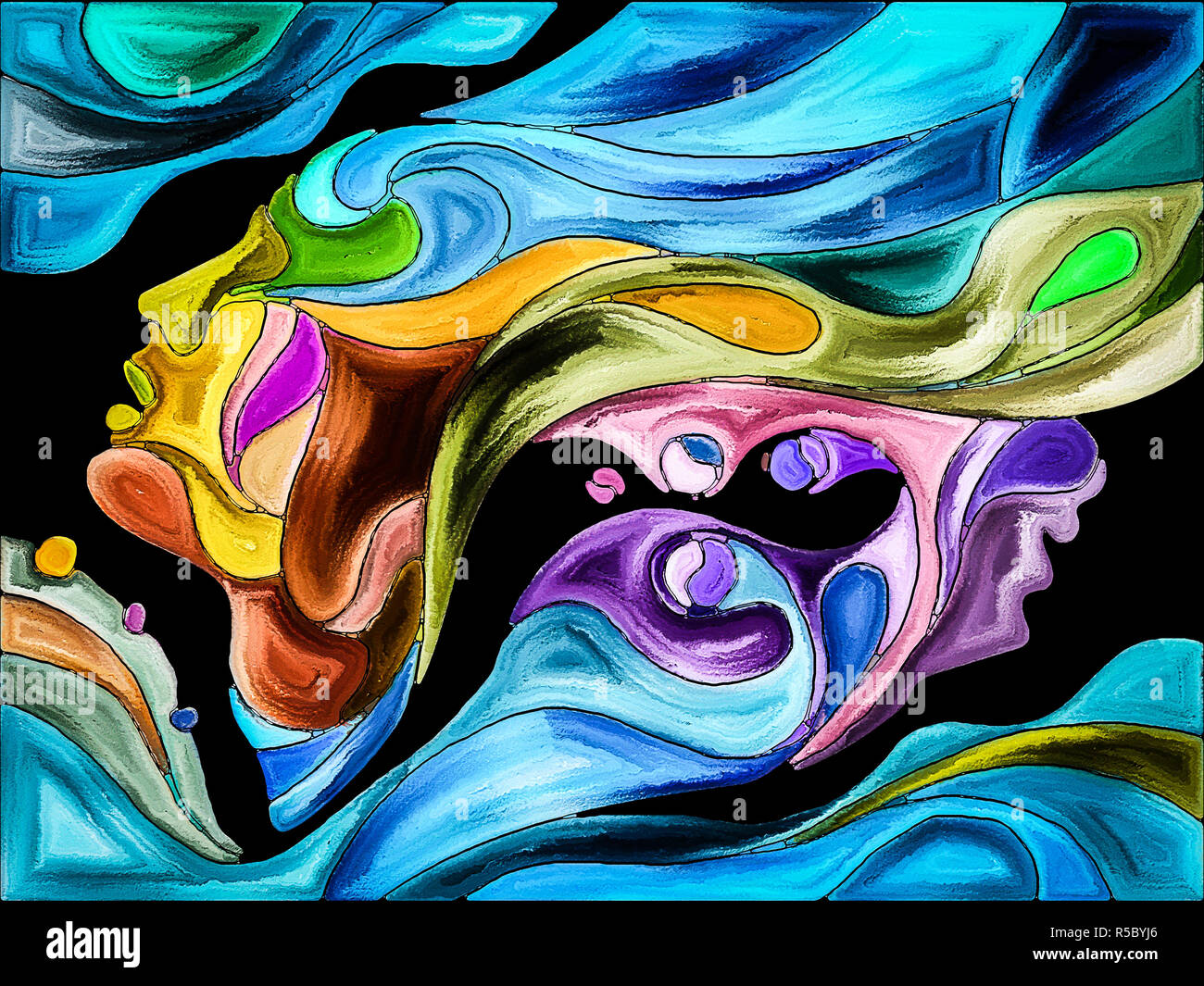 Vision of Self Fragmentation Stock Photo - Alamy