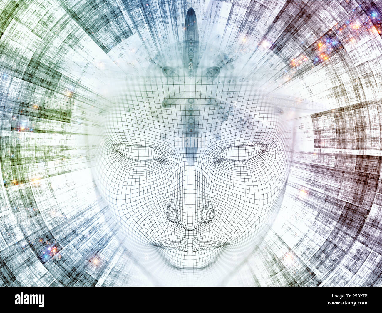 Digital Life of the Mind Stock Photo - Alamy
