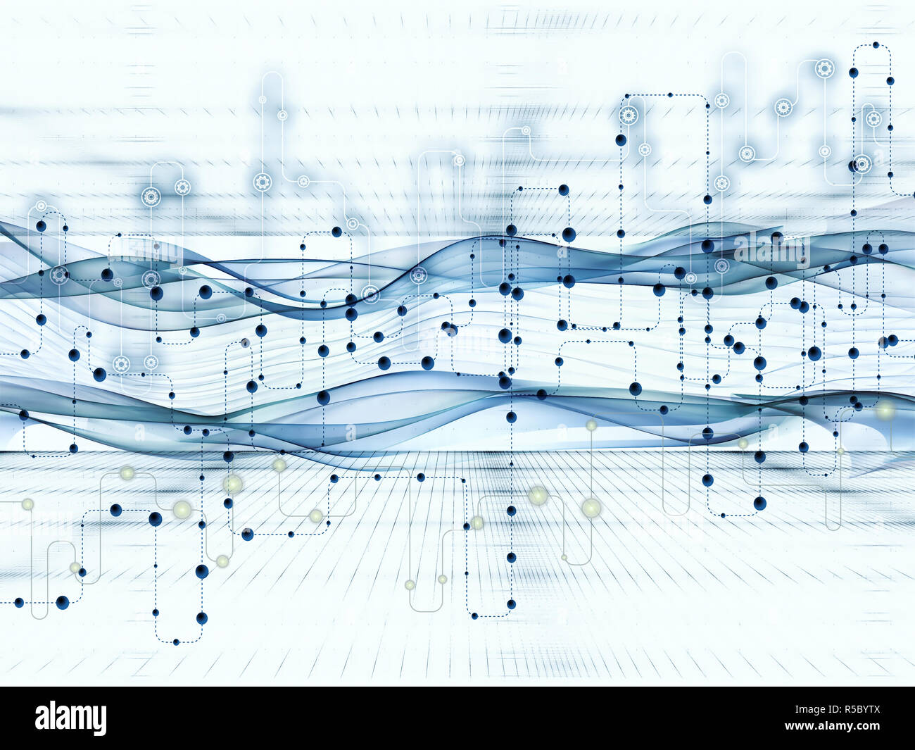 Visualization of Digital Data Transfers Stock Photo - Alamy
