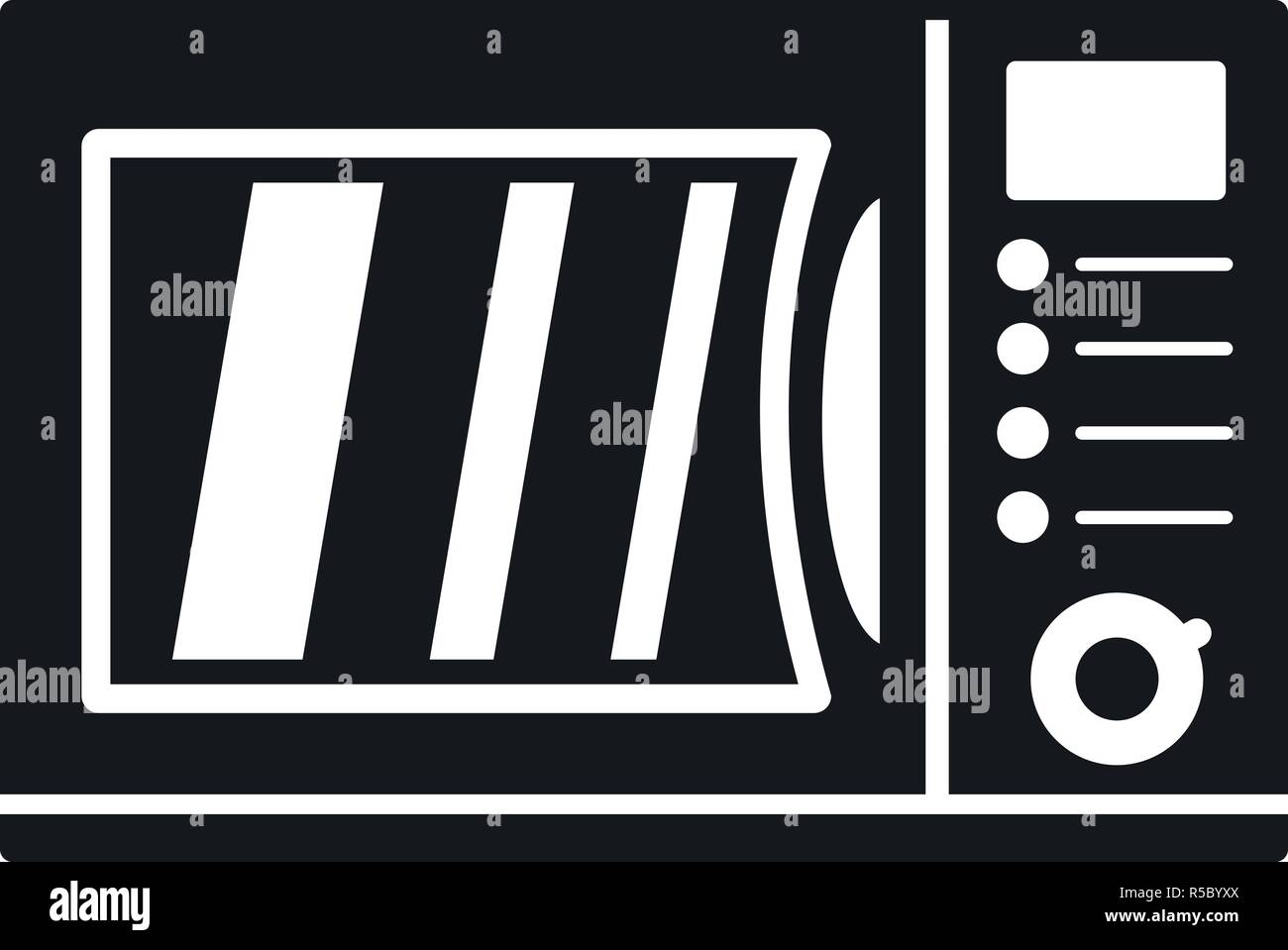 Keypad microwave icon. Simple illustration of keypad microwave vector ...