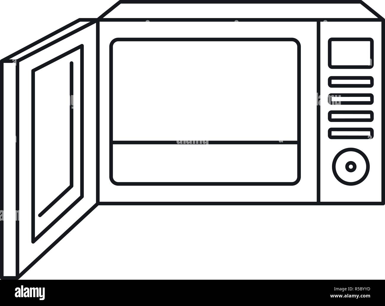 Open Microwave Drawing